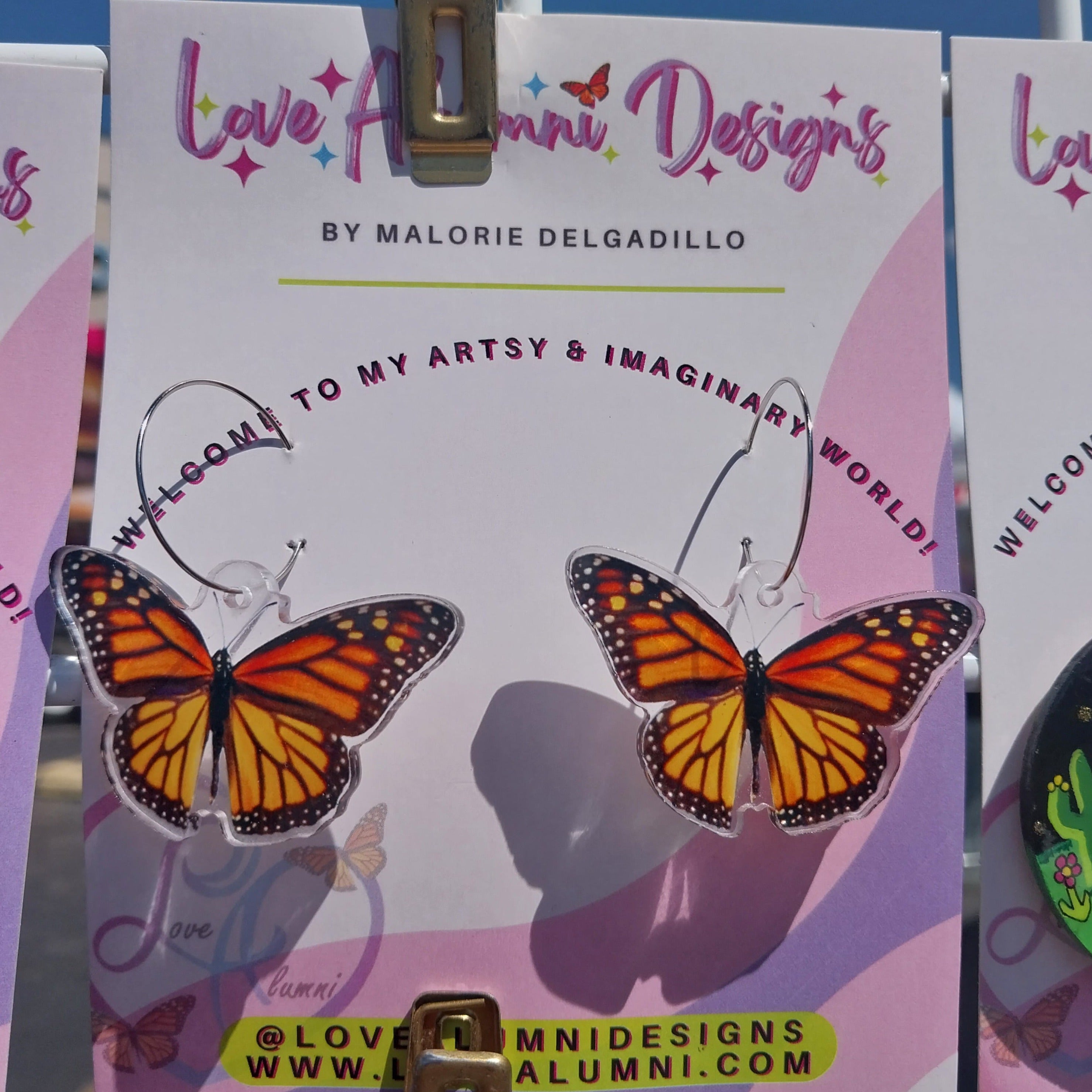 Monarch Butterfly Hoops – LOVE ALUMNI BOUTIQUE